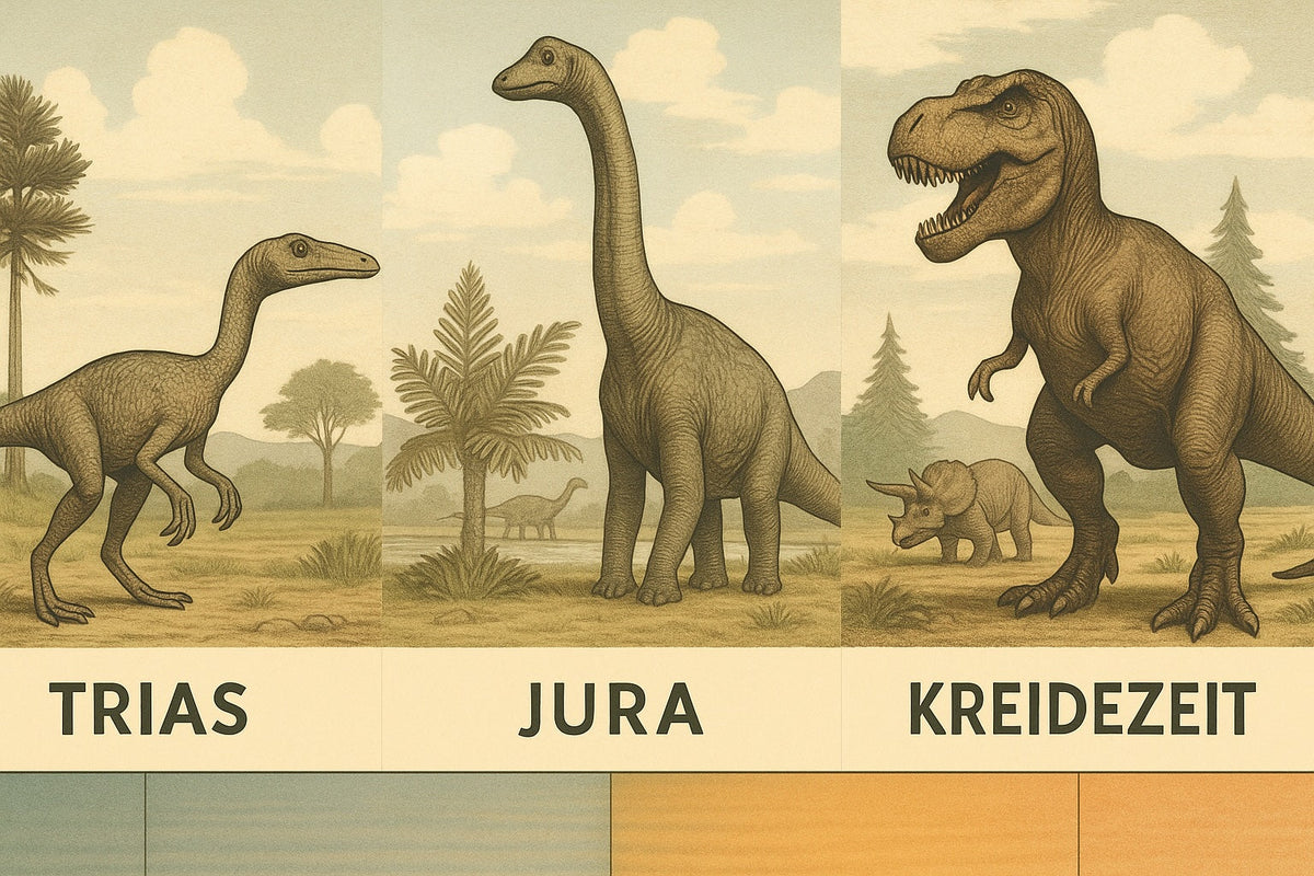 Dinosaurier-Zeitalter erklärt: Trias, Jura, Kreidezeit – Dinosaurier.store