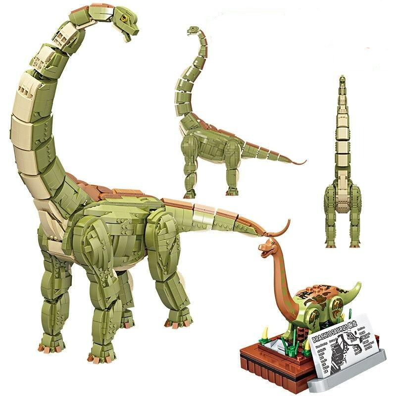 XXL Brachiosaurus Baustein Figur Mega Dinosaurier (60cmx46cm ...